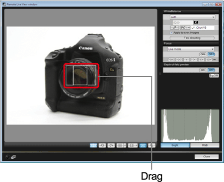 Using the Remote Live View Function in EOS Utility to Shoot Still ...